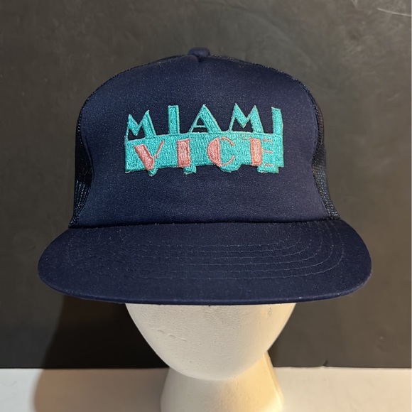Accessories | Vintage 199s Miami Vice Snapback T Mesh Trucker Cap Hat ...